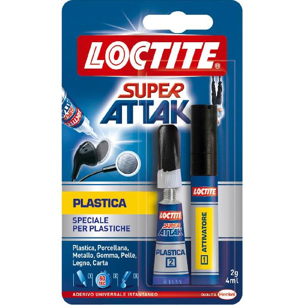 3x Pegamento específico Loctite SUPER ATTAK Plastix, modelo 357798 ...