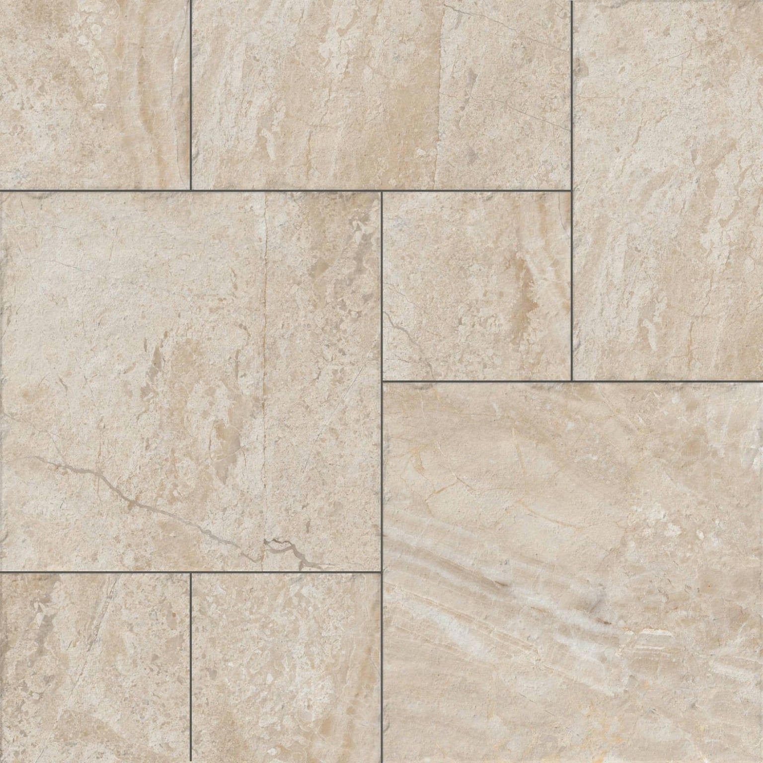 Carrelage imitation travertin Caster beige Cream modular 50x50 cm ...
