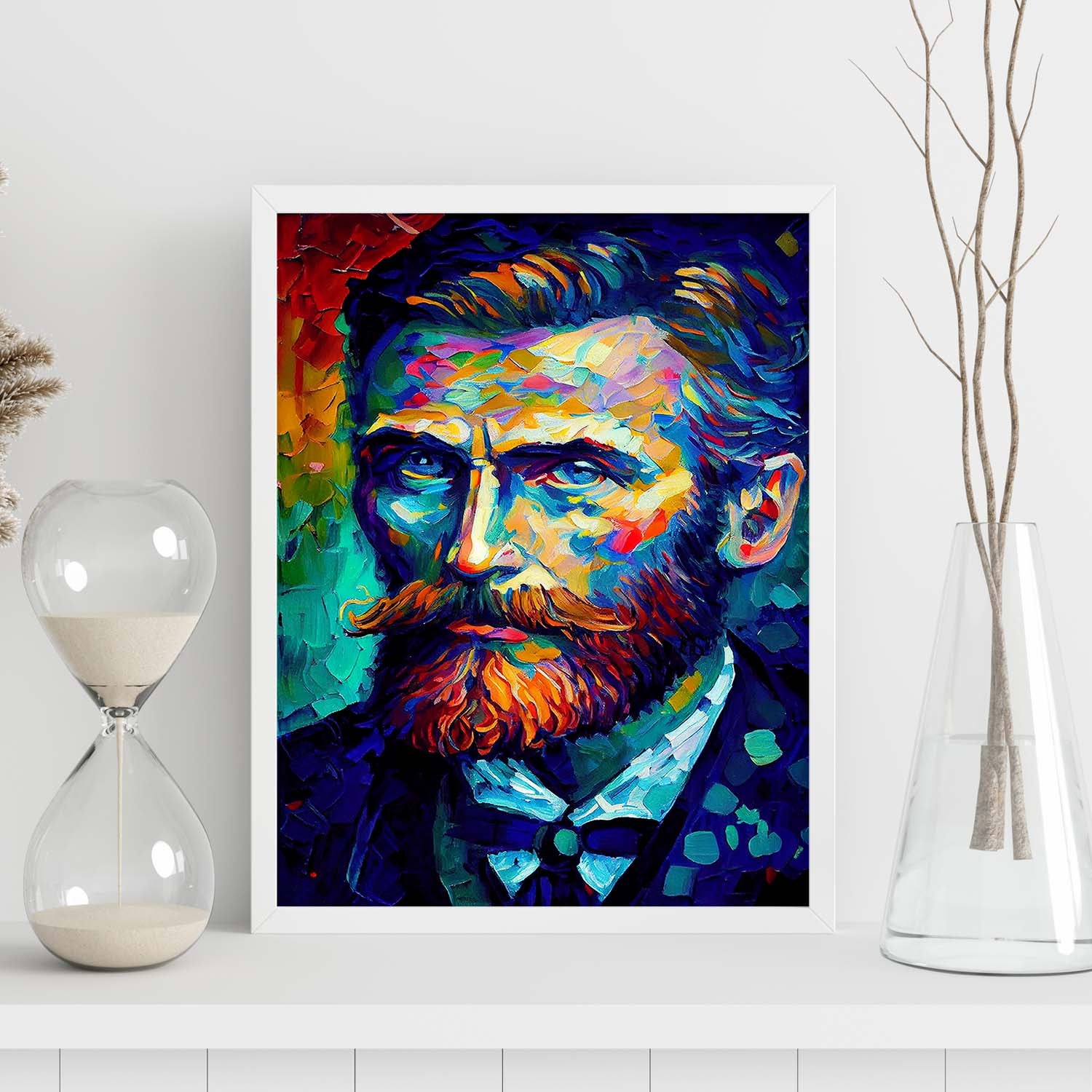 Distaghil Sar Affiche En Style Portrait En Couleur Illustrations De ...