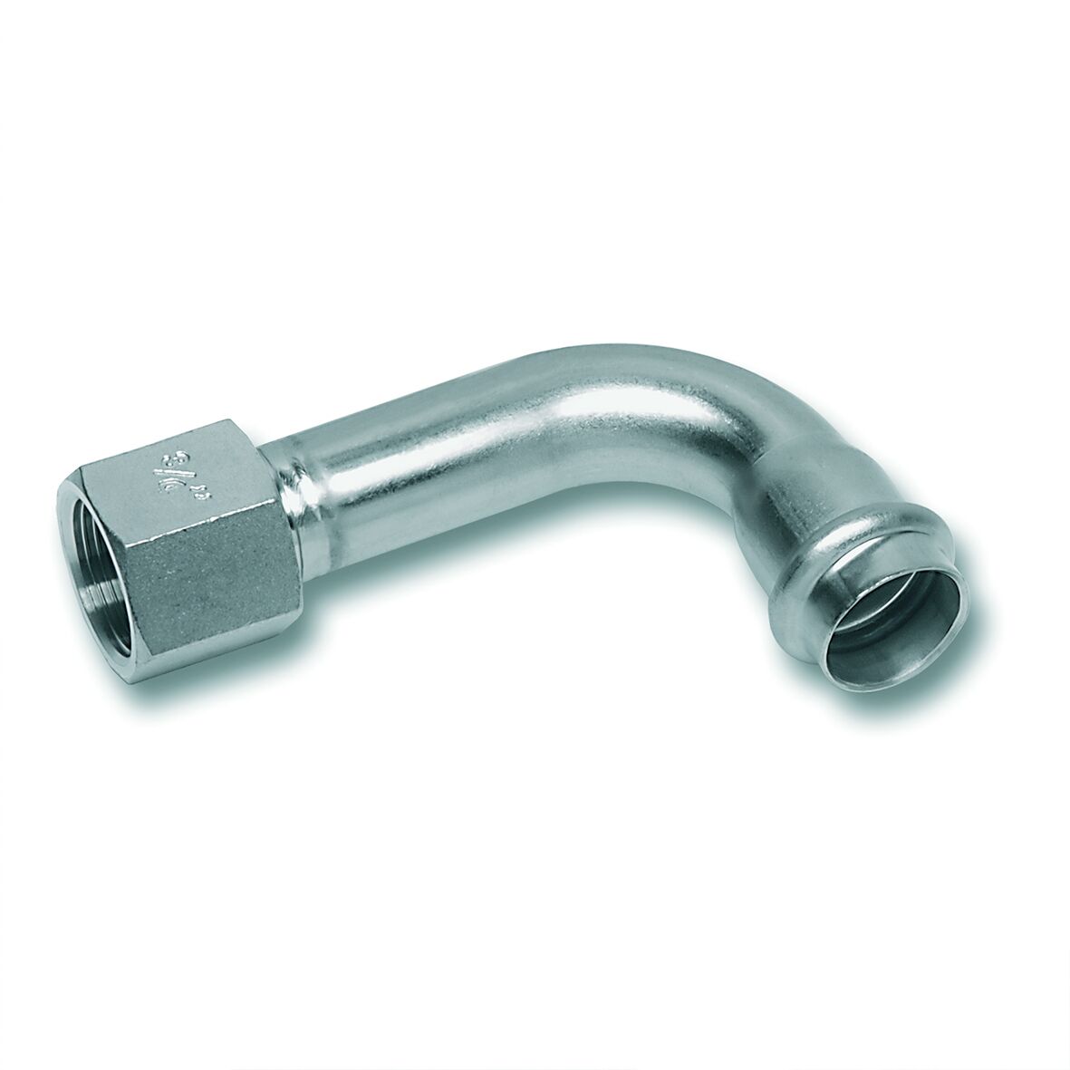 Codo press hembra de 90° con acoplamiento roscada hembra 18 x 1/2 ...