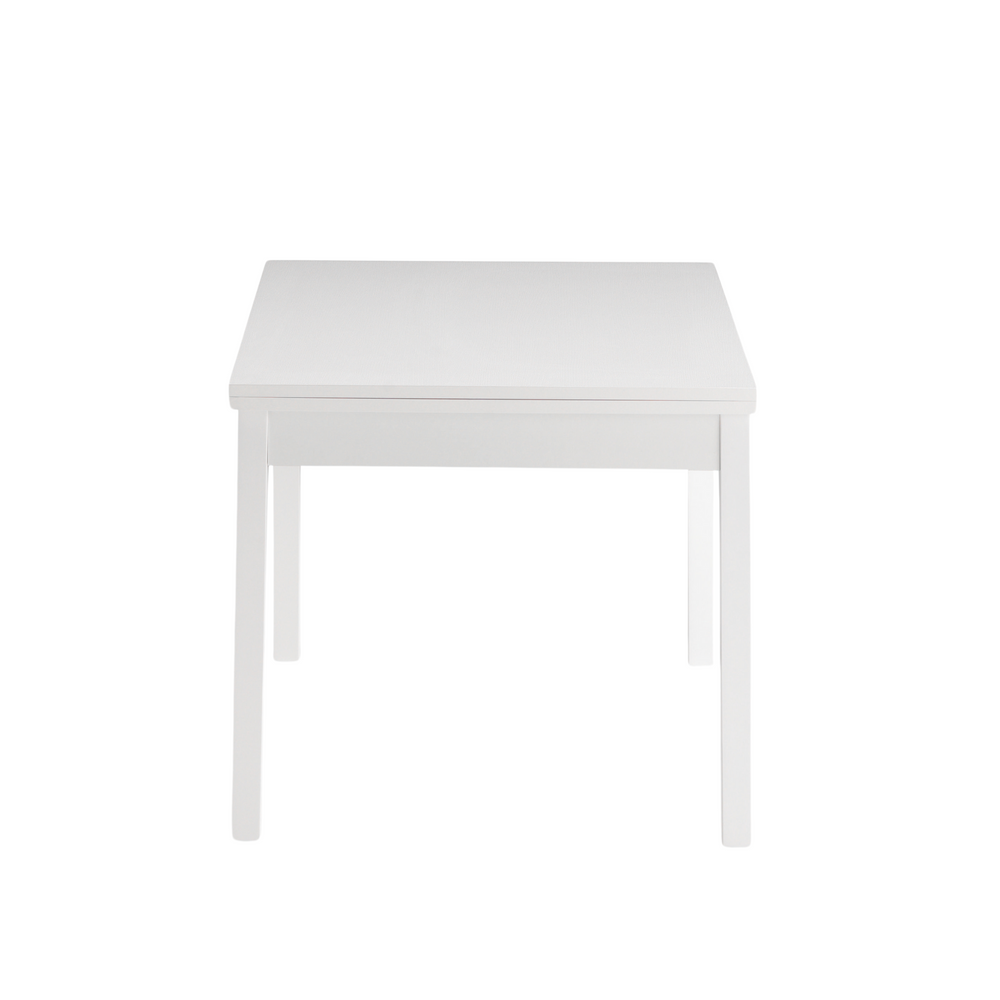 Table extensible blanche avec mécanisme d'ouverture pliante 90/180x90 ...
