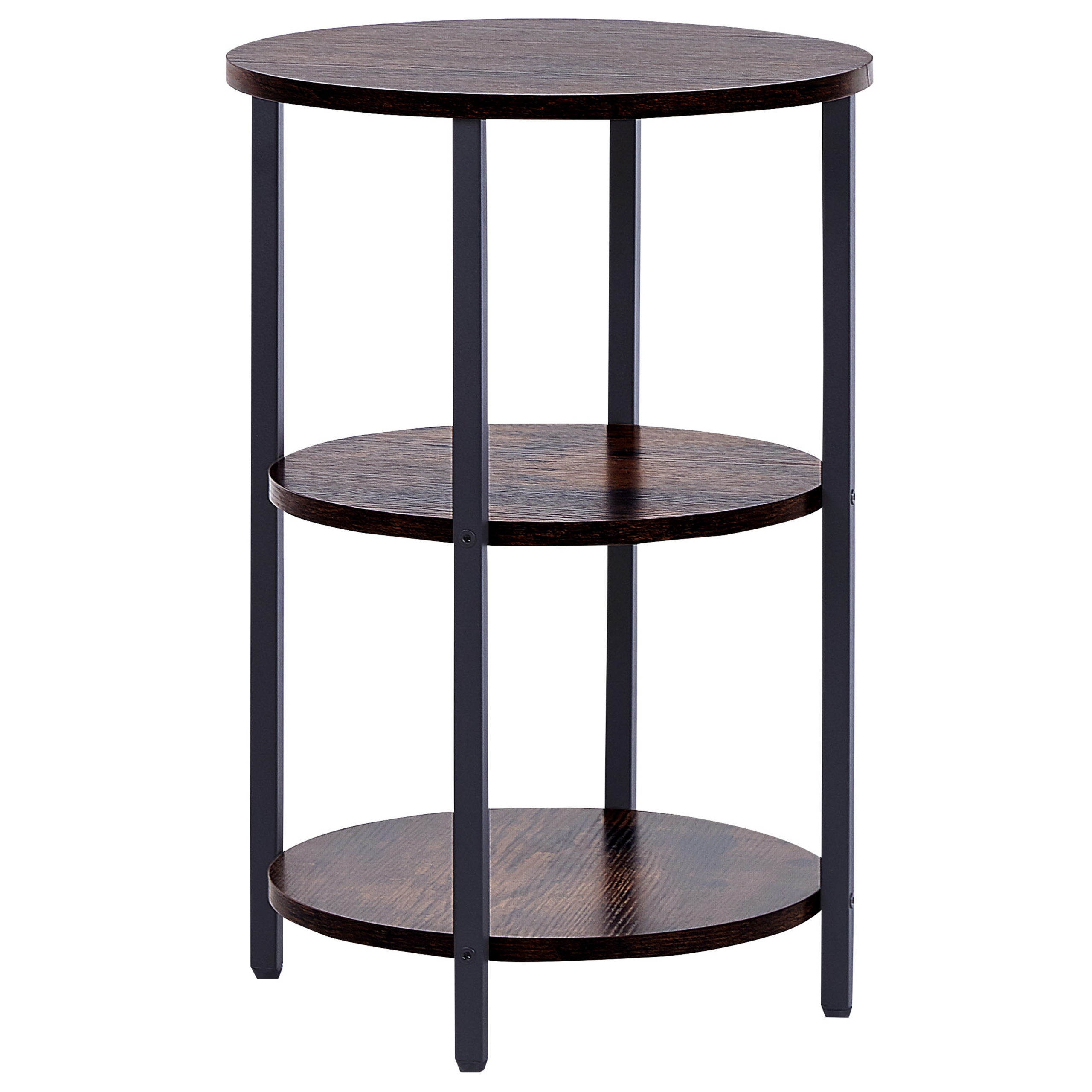 Table d'appoint bois sombre/noir TOLAR | Leroy Merlin