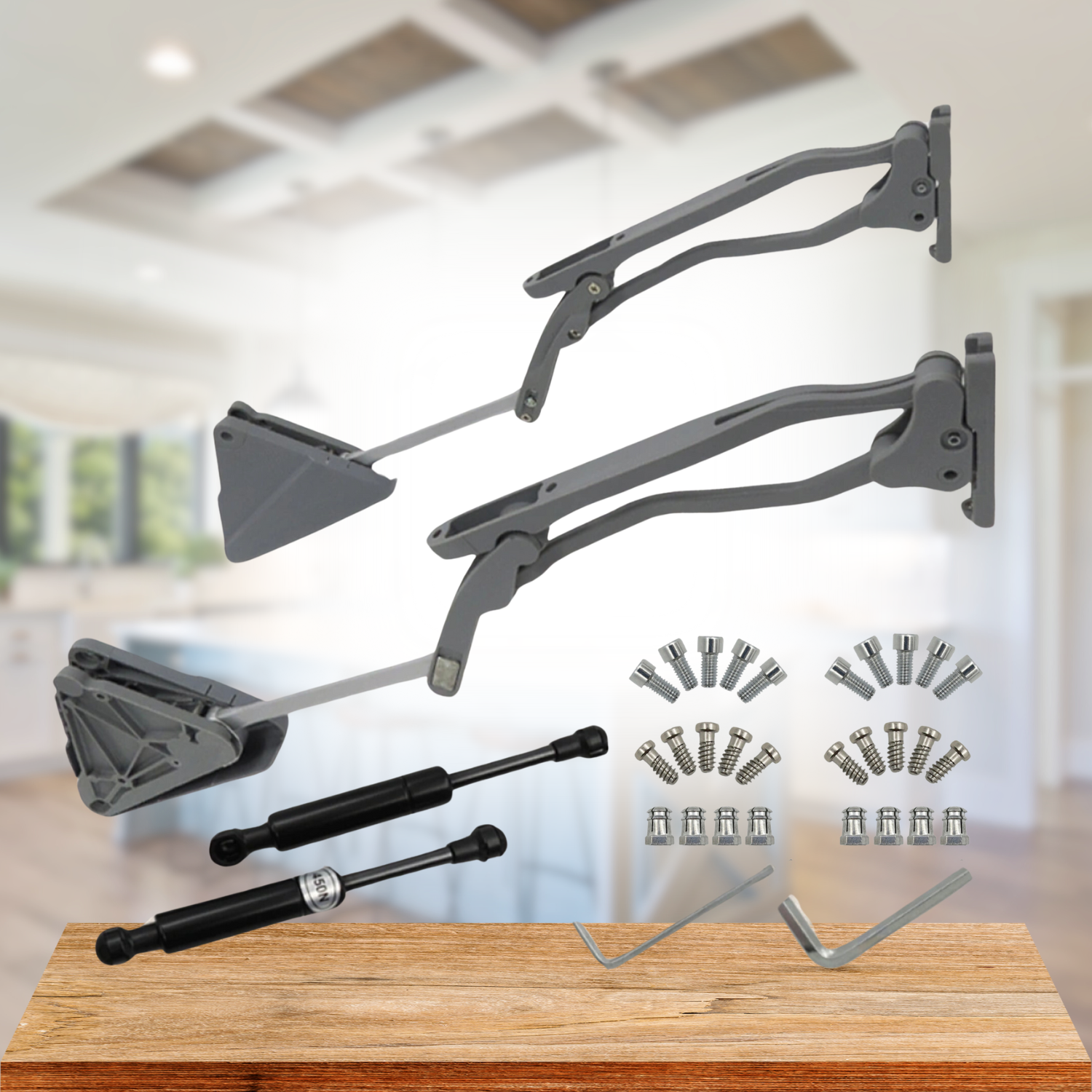 Mecanismo de Apertura para Puerta Doble Elevable con Amortiguador ...