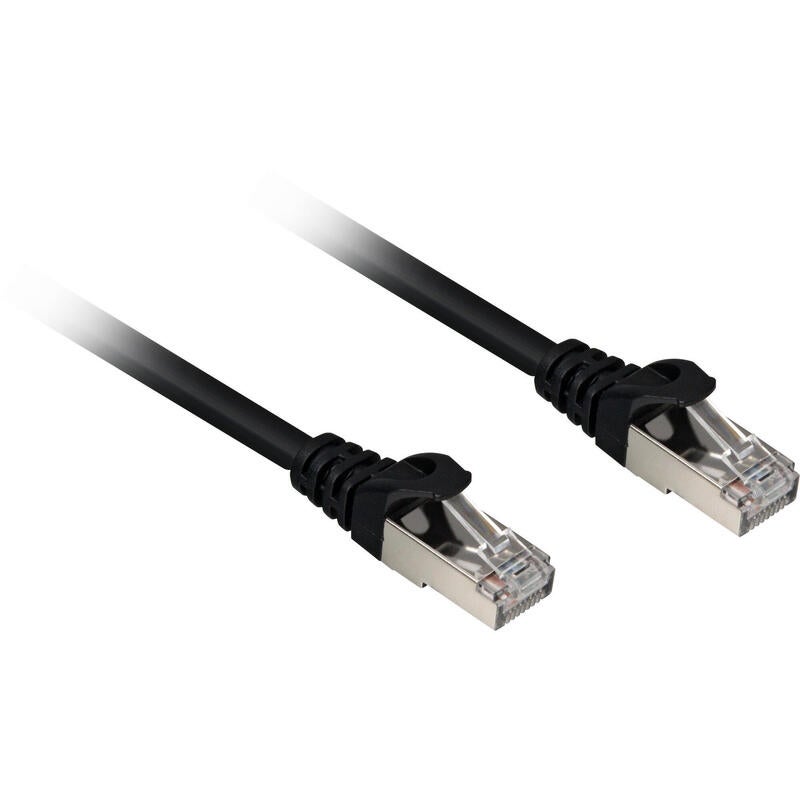 C ble r seau Sharkoon rj45 cat.6a sftp noir, 50 cm, lsoh (sans halog ne ...