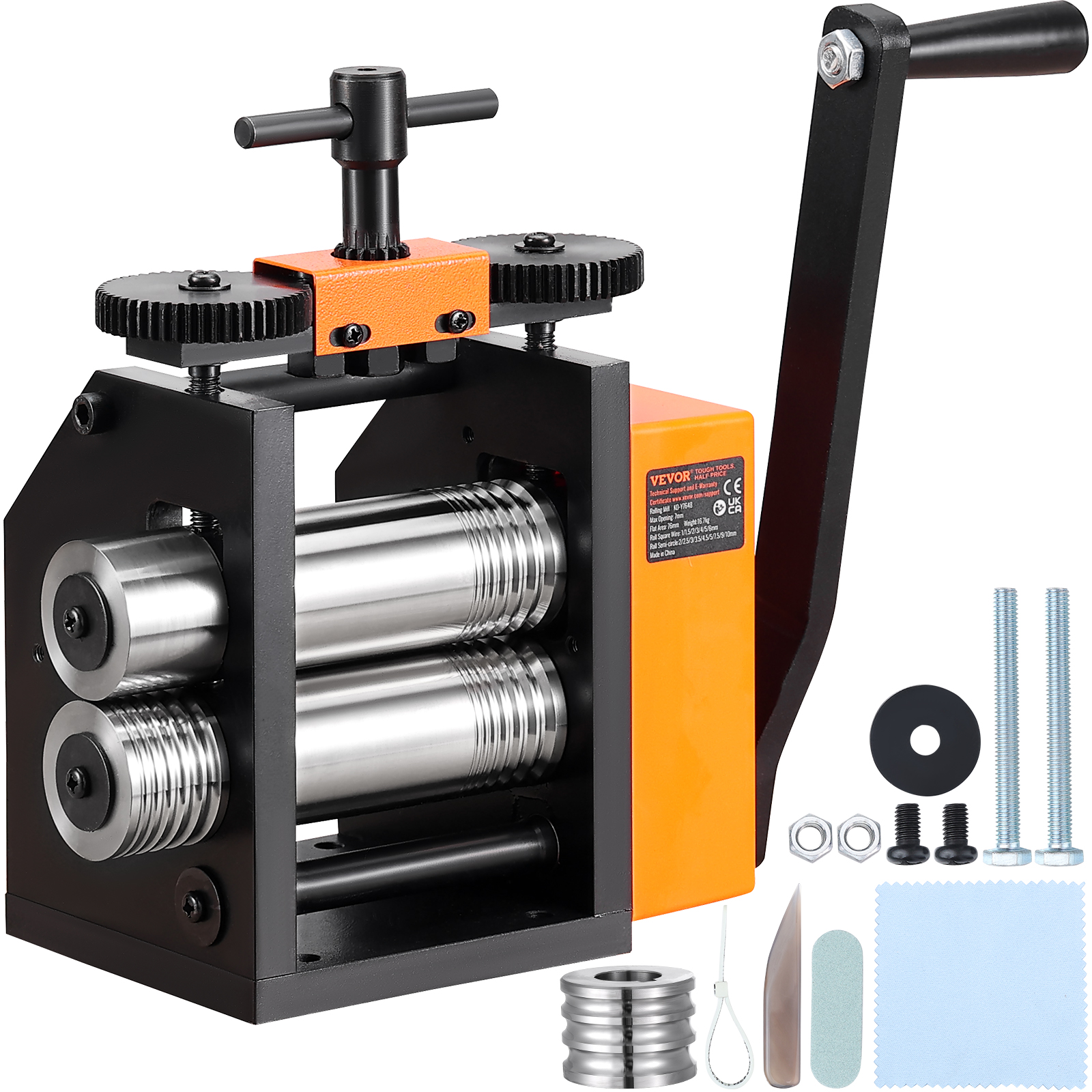 Laminoir de Bijoutier Largeur VEVOR 76mm Machine de Laminage de Bijoux ...