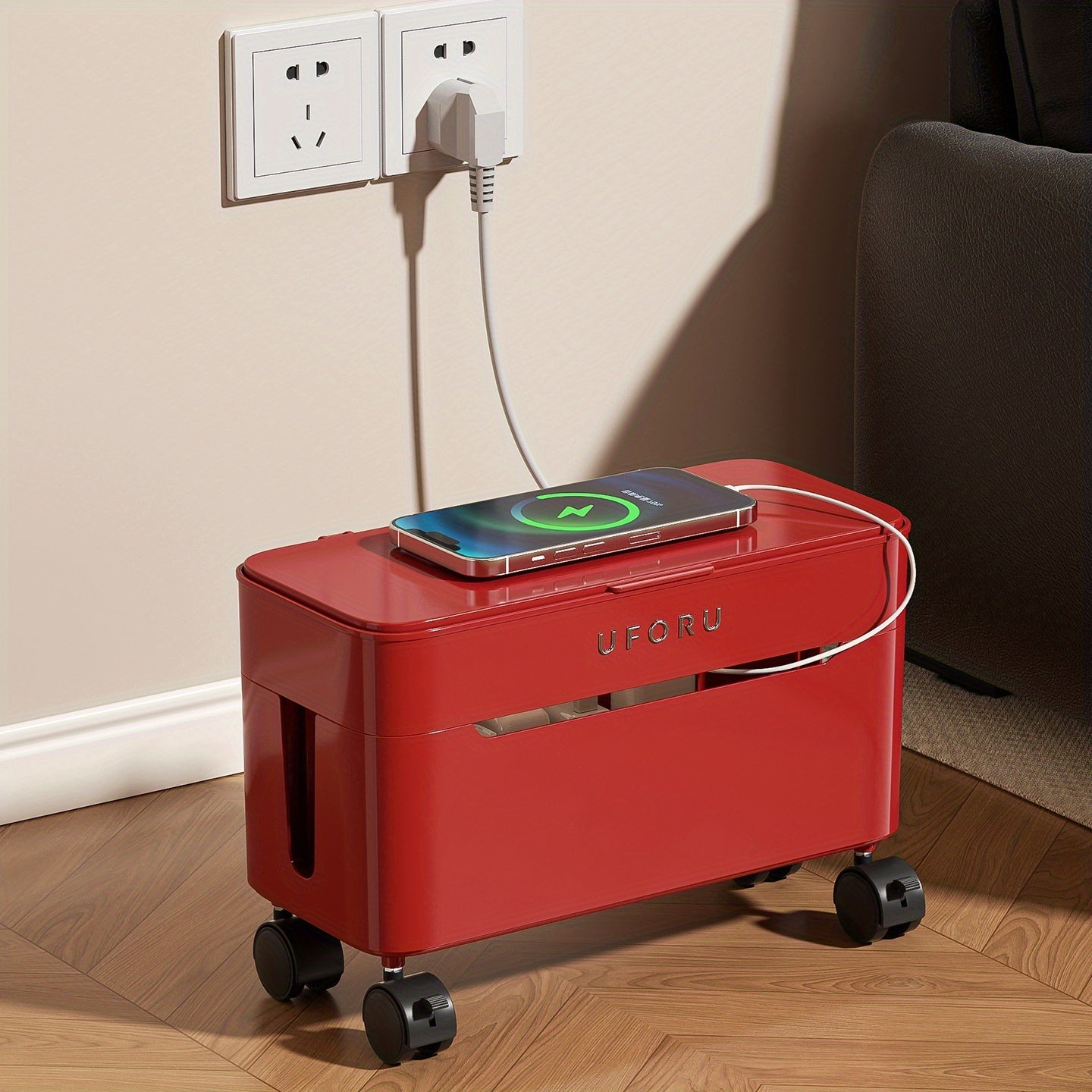 Caja organizadora de cables con ruedas, caja organizadora de cables de ...