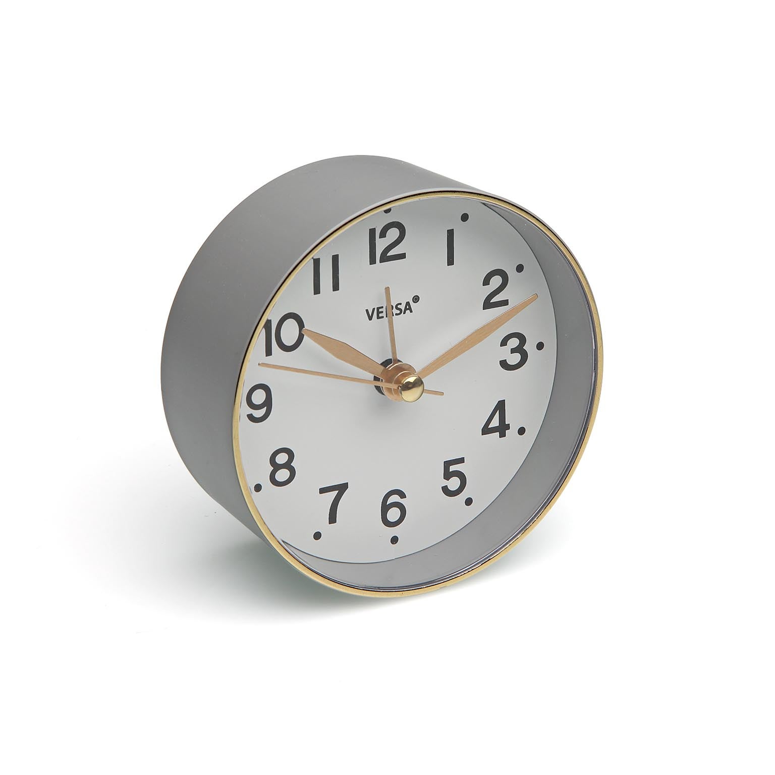 Versa Réveil Gris 8,5 cm, Style Moderne, 8,5x3,6x8,5 cm, Plastique ...