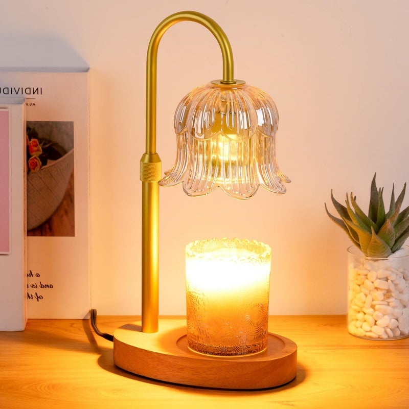 ZAEWRY lampe à cire fondue à lumière chaude, lampe de table à balancier ...
