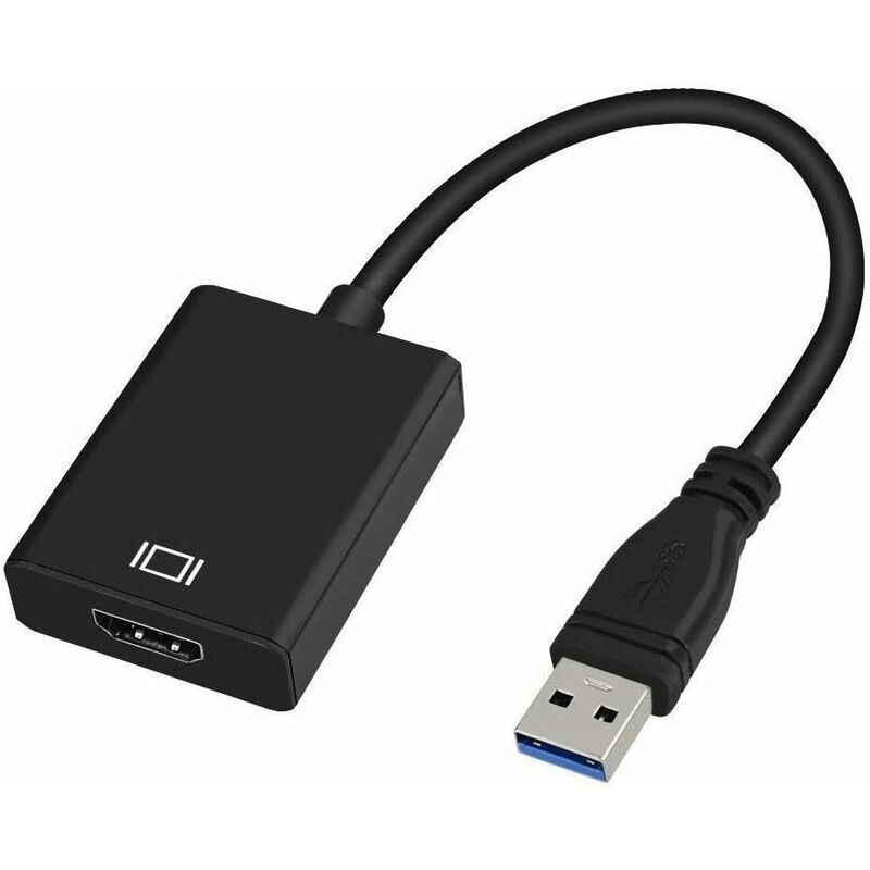 Adaptateur USB 3.0 vers HDMI, Convertisseur USB 3.0/2.0 vers HDMI 1080P ...