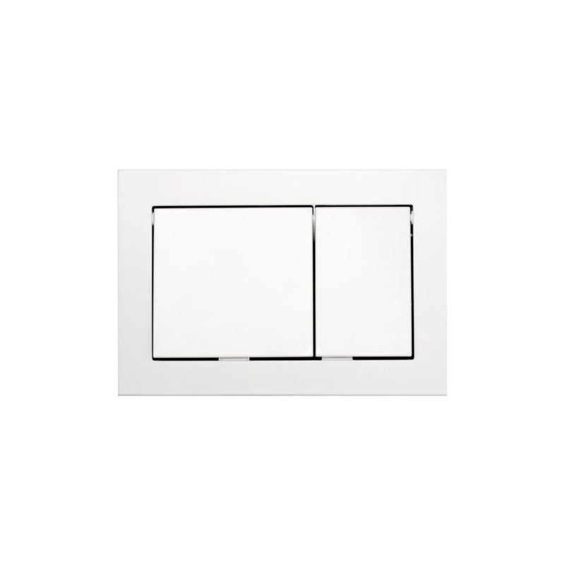 Tece TECEbase Plaque de commande double touche, Blanc (9240700) | Leroy Merlin