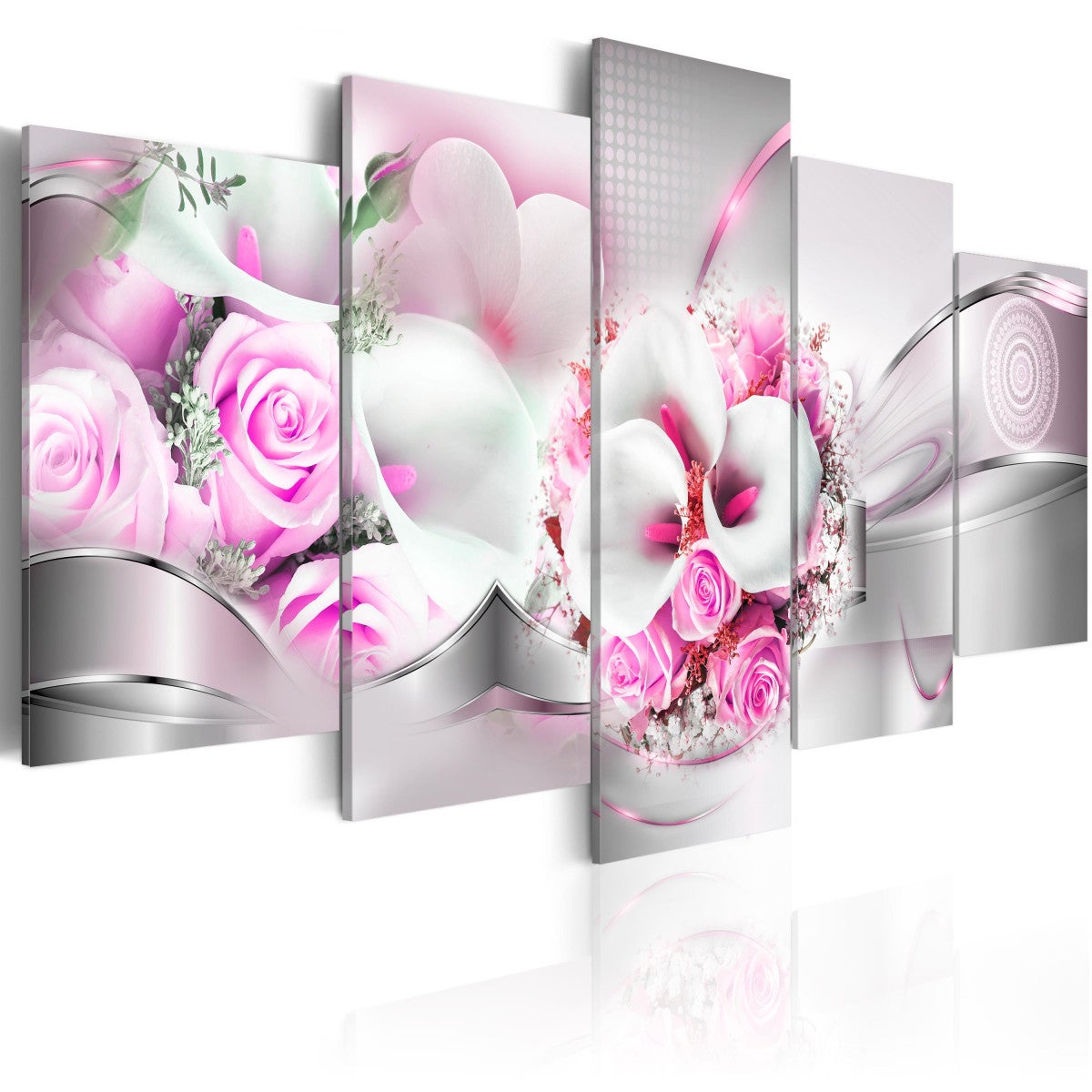 Tableau Imprimé "Pink Marriage" 50 x 100 cm | Leroy Merlin
