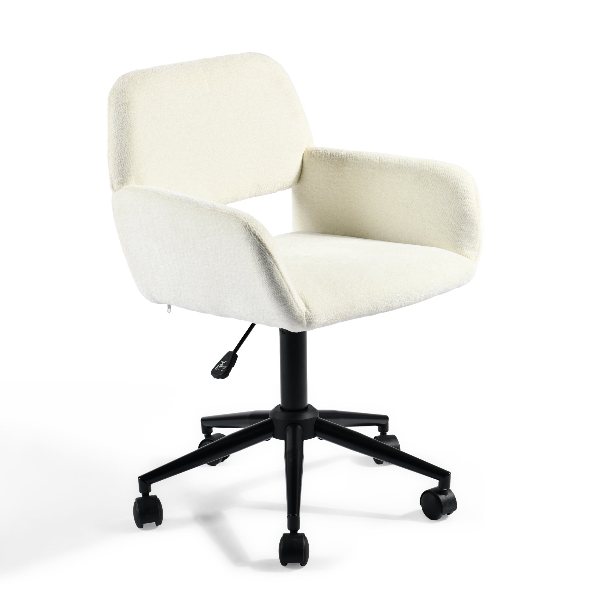 URBAN MEUBLE Silla oficina ergonómica ROSS tela beige altura ajustable ...