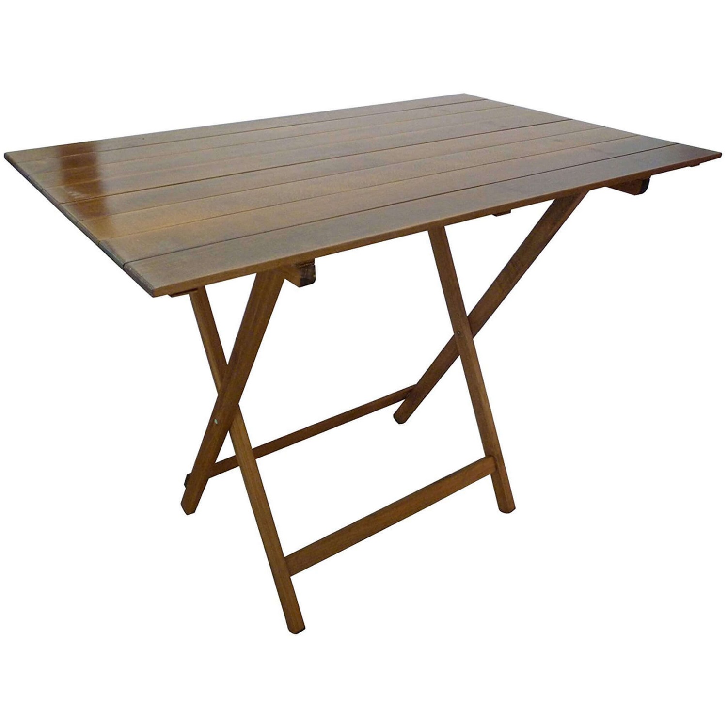 Table pliant de jardin Rectangulaire Noyer en bois de hêtre 60x80 cm ...