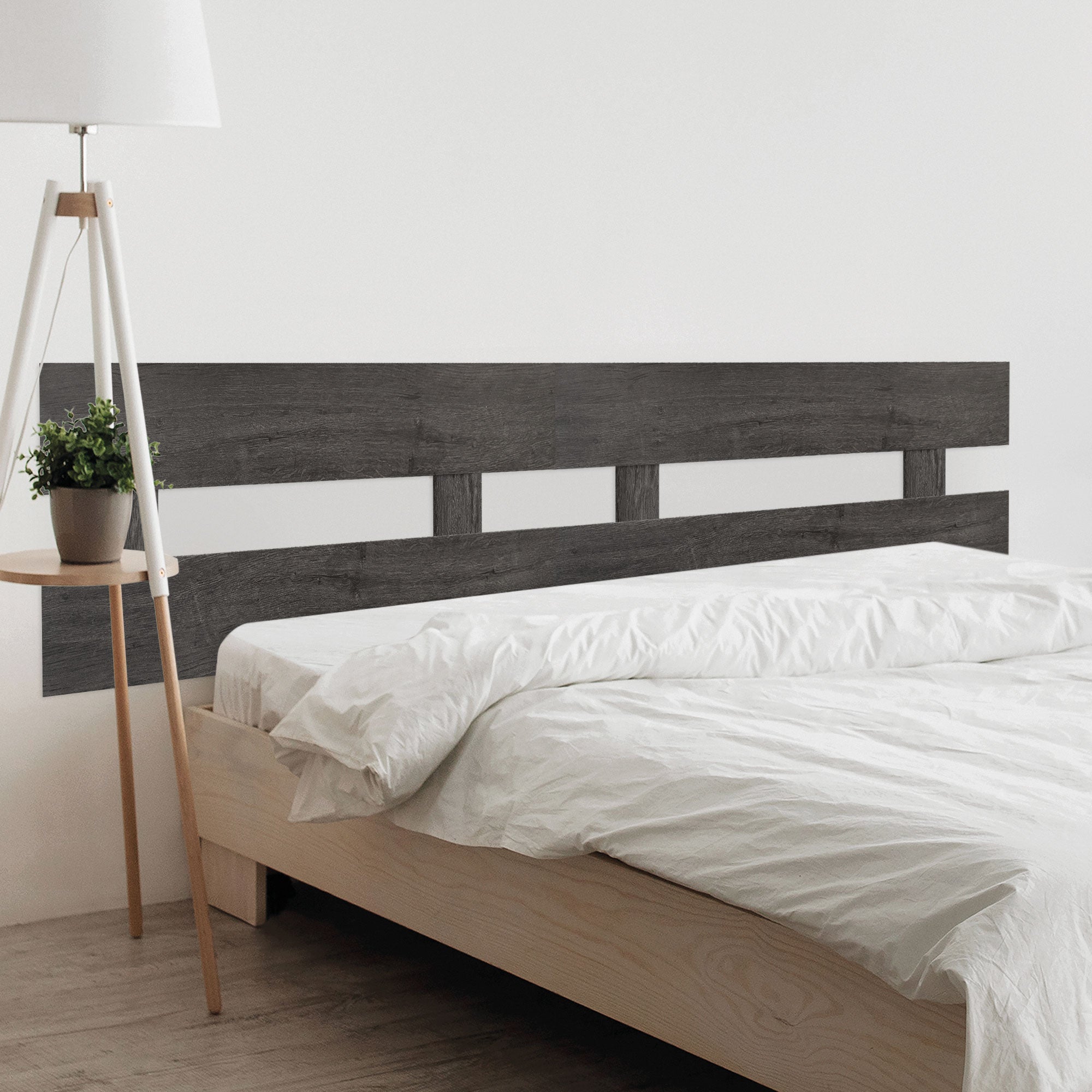 DHOME Tête de Lit en Bois Recyclé DM Horizontal Style Clôture Lit ...