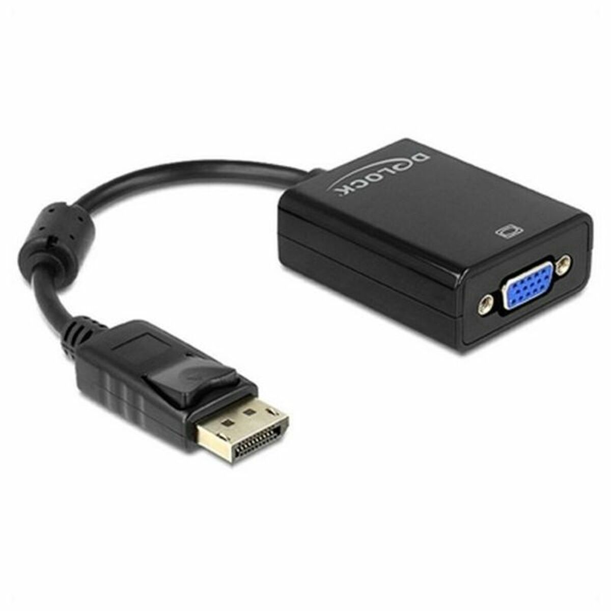 Adaptador DisplayPort a VGA DELOCK 61848 Negro | Leroy Merlin