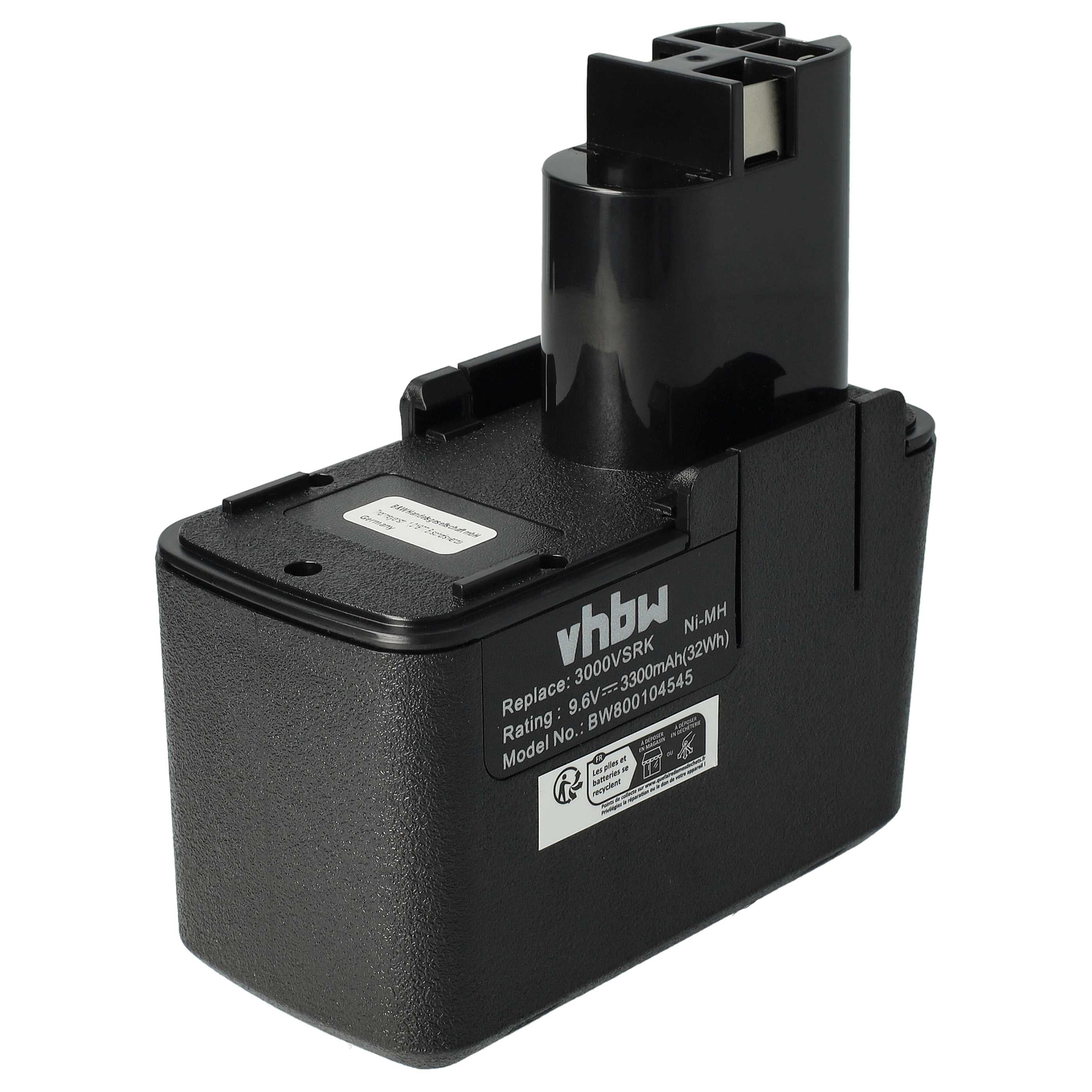 Vhbw Batterie compatible avec Bosch ABS 96 M-2, ASB 96 P-2, GBB 9.6VES ...