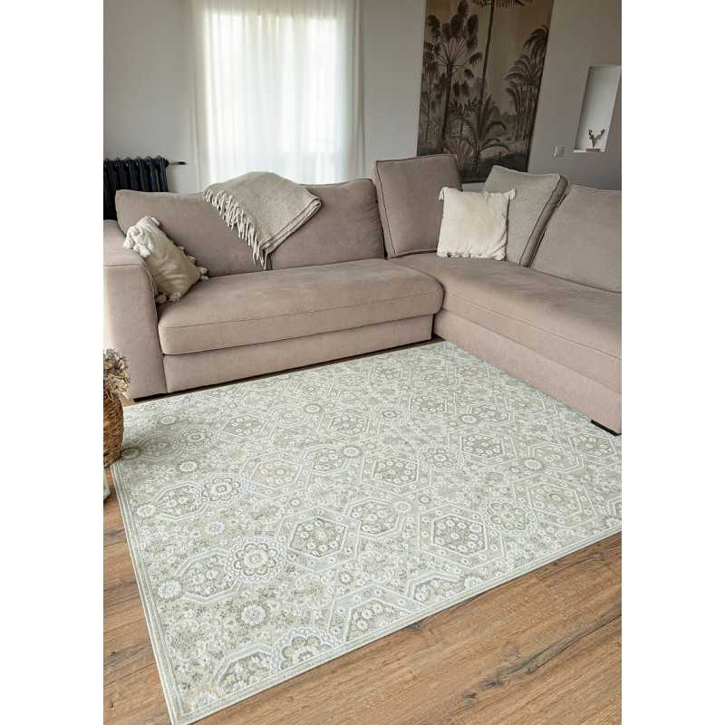 Tapis oriental vert beige NANTES 20 Vert - 120x170 cm | Leroy Merlin