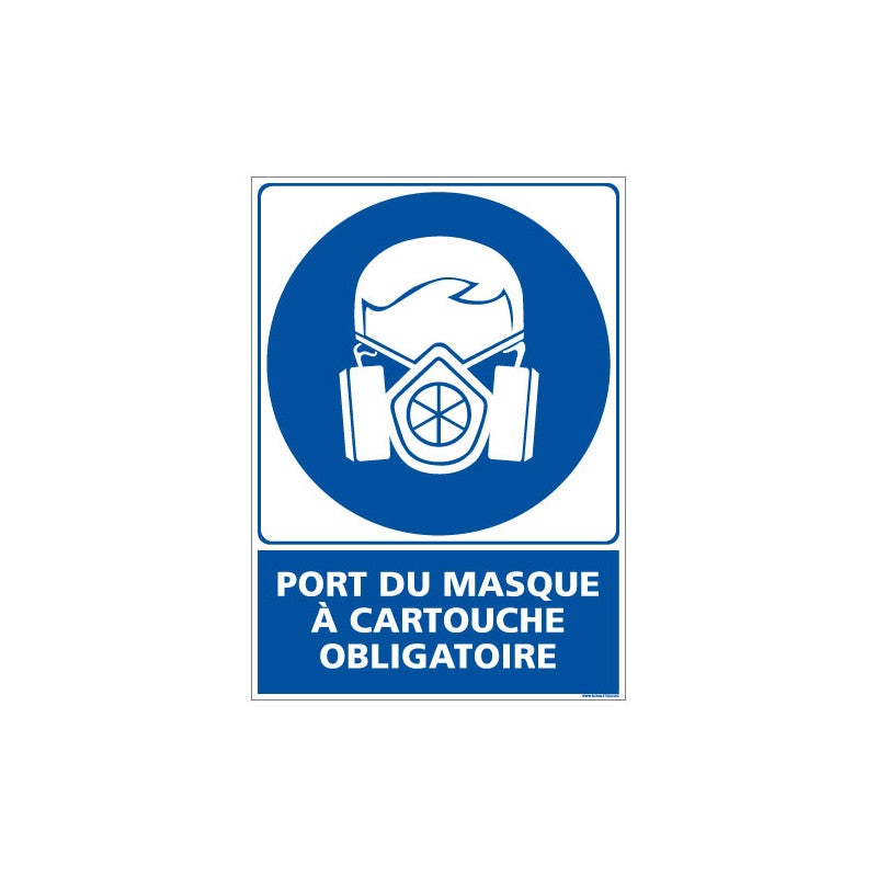 PANNEAU PORT DU MASQUE A CARTOUCHE OBLIGATOIRE (E0655) 150 x 210 mm ...