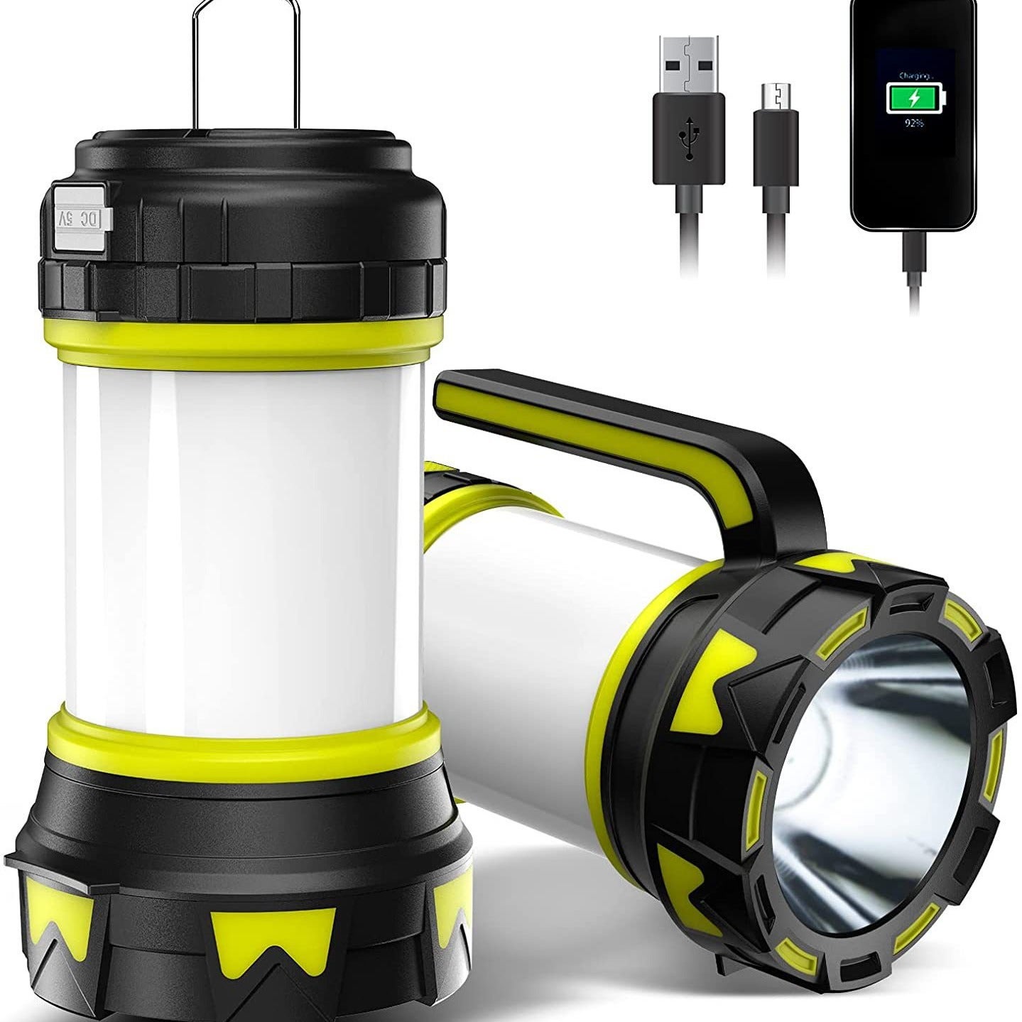 Linterna de Camping LED Recargable - Lámpara Multifuncional 6 Modos ...