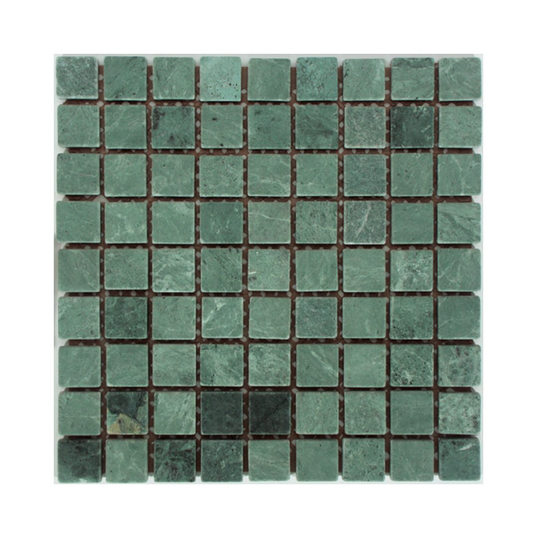 Pietra naturale MARMO VERDE MACAEL 30x30cm (3x3cm) finitura Anticato ...