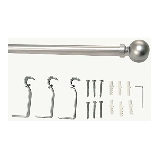 Tringle à rideau extensible avec bornes - Tringle à rideau en aluminium ...
