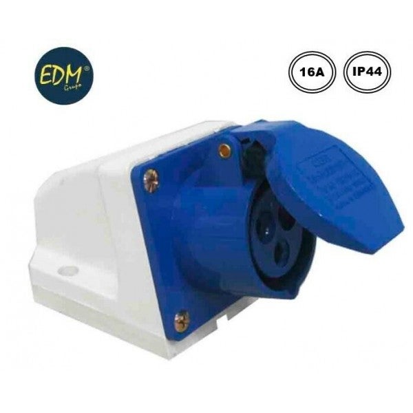 ENCHUFE CETAC HEMBRA SUPERFICIE CUADRO 2+T 16 A 220 V. | Leroy Merlin