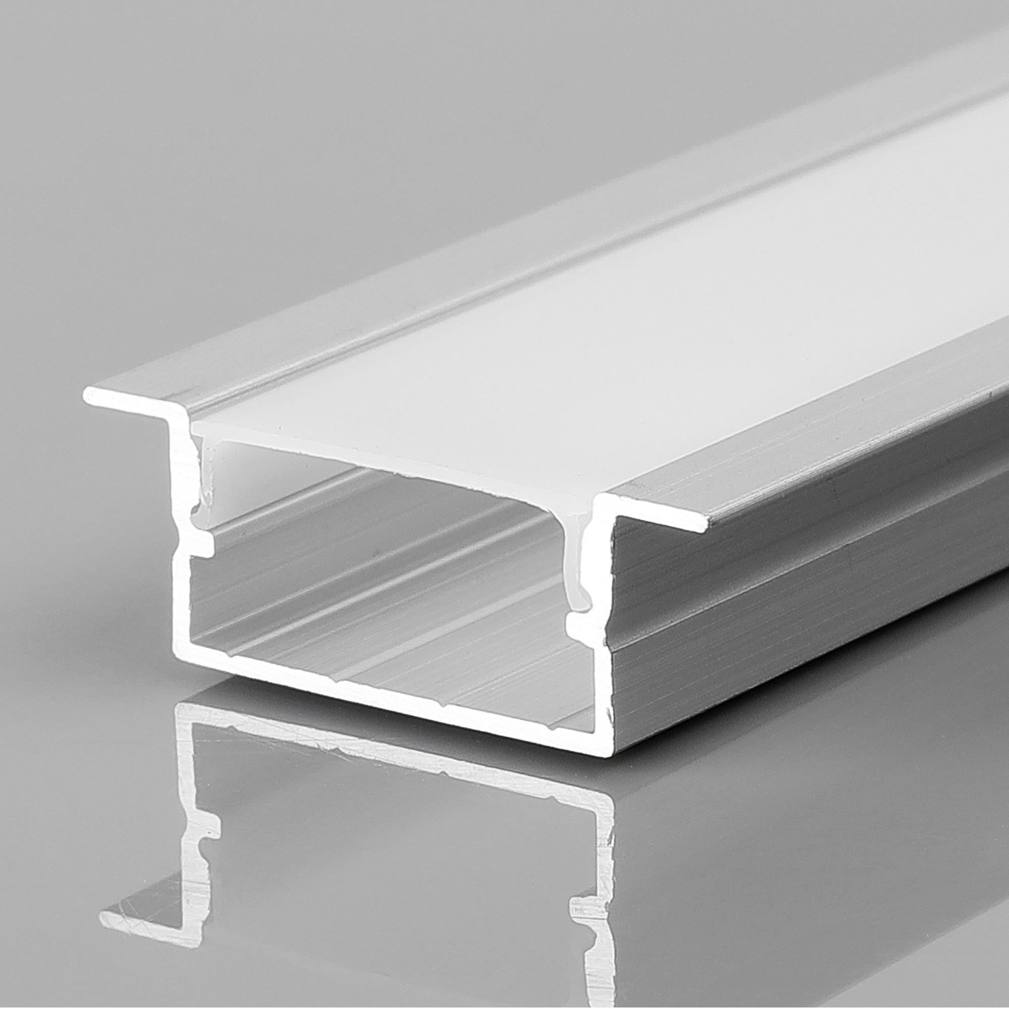 Profil encastré pour bande LED - 10x42mm - Avec diffuseur - 2 mètres ...