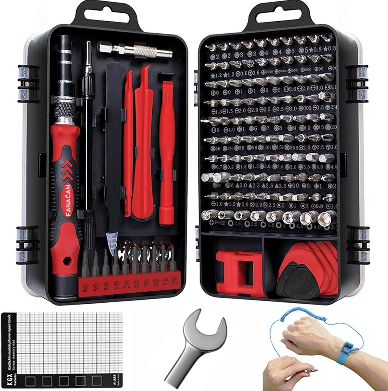 Kit de 140 Pièces : Tournevis de Précision & Embouts Torx/Étoile pour ...