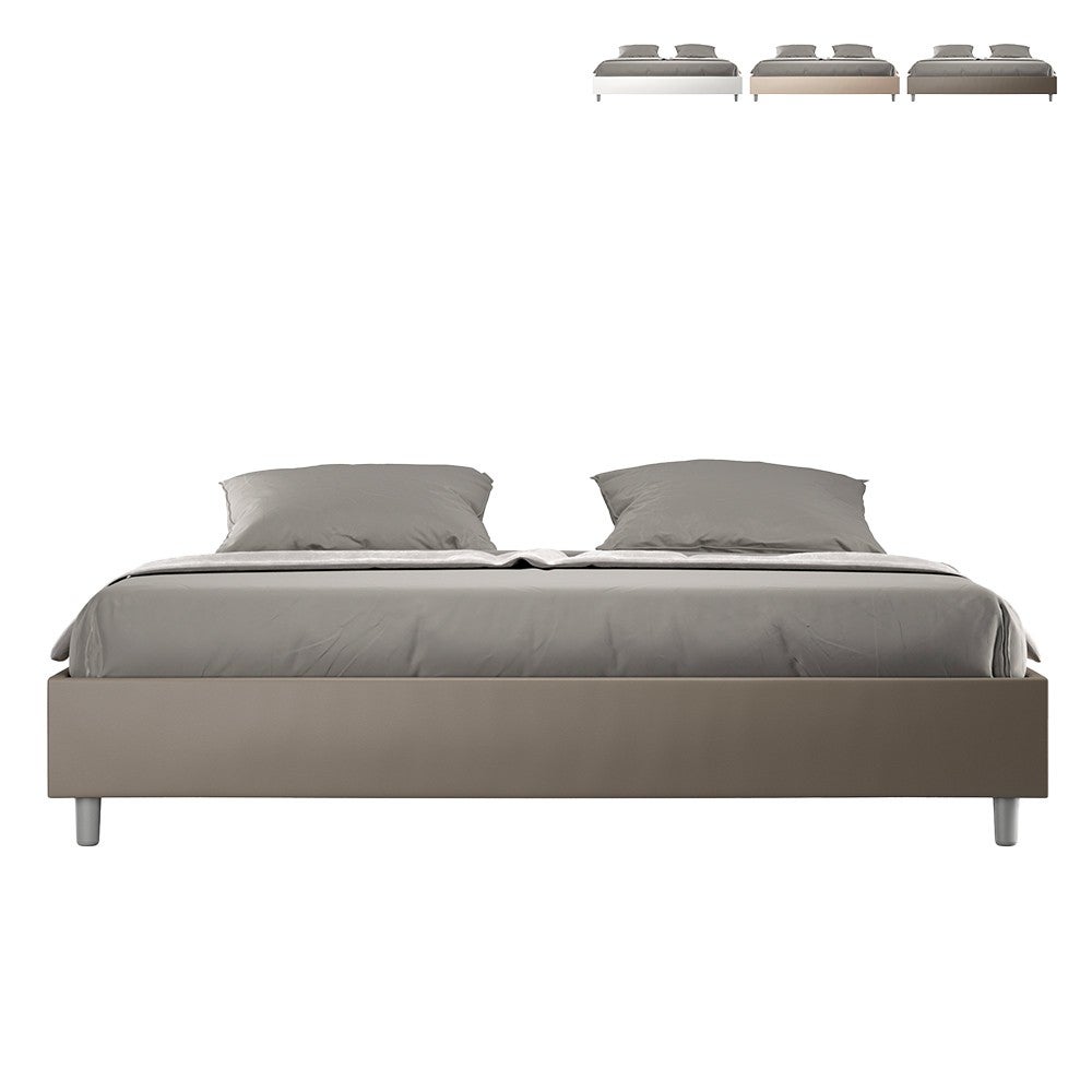 Azelia K 180x200 sommier lit king-size - Marron - Modèle standard ...