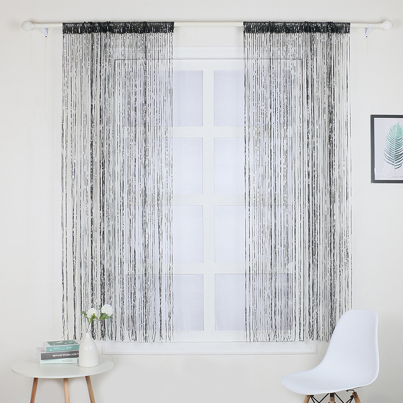 Rideau Déco Bohème 100x200 cm - Tulle Transparent à Franges - Idéal ...