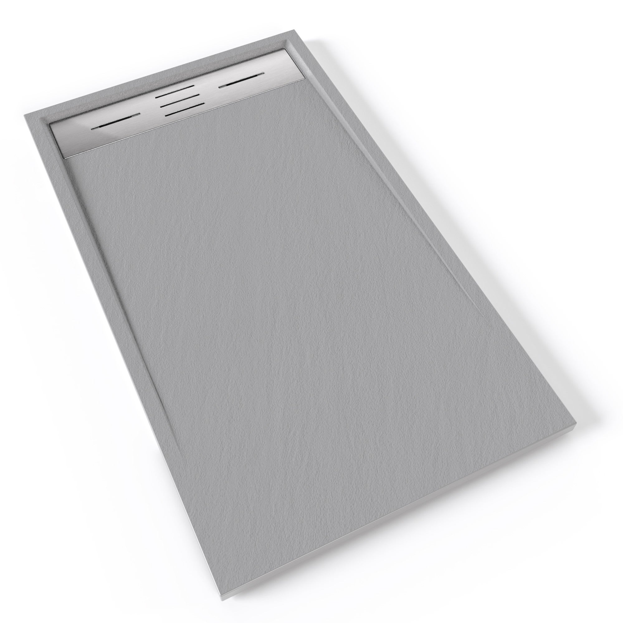 HIEMAL INOX Receveur de douche 70 x 120 cm résine Gris aspect ardoise ...
