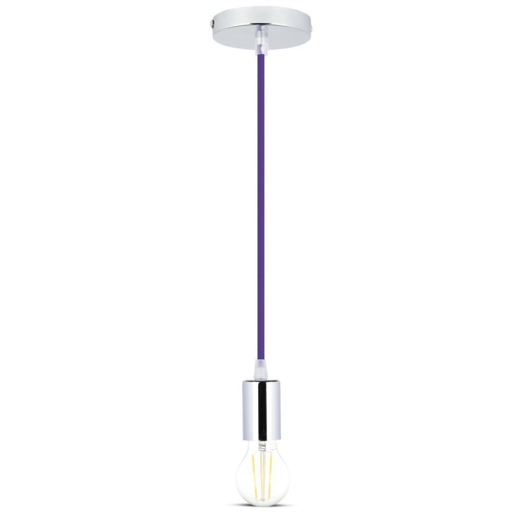 Lustre LED cylindrique en métal avec douille E27 (Max 60W) Couleur ...