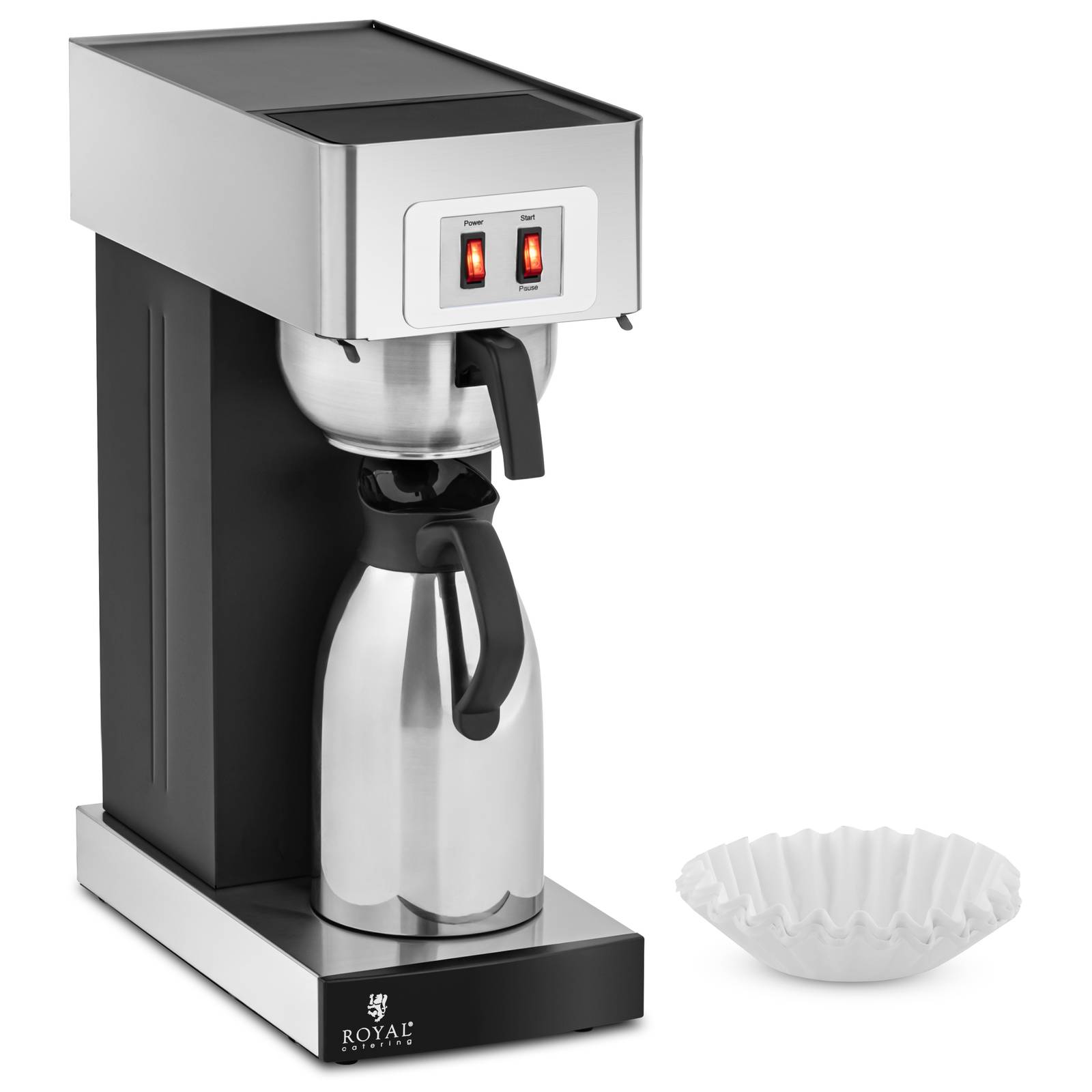 Machine à café filtre - Royal Catering - Volume : 2 l - Puissance ...