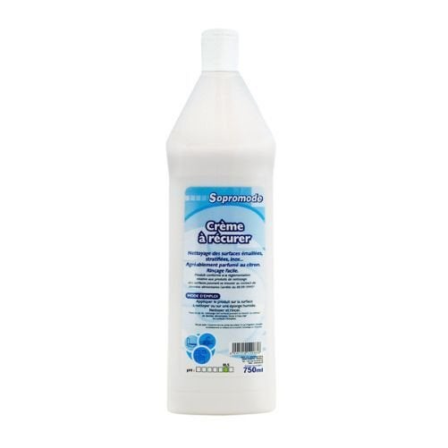 Crème à Récurer Abrasif Doux Parfum Citron SOPROMODE 750ml - Nettoyant ...
