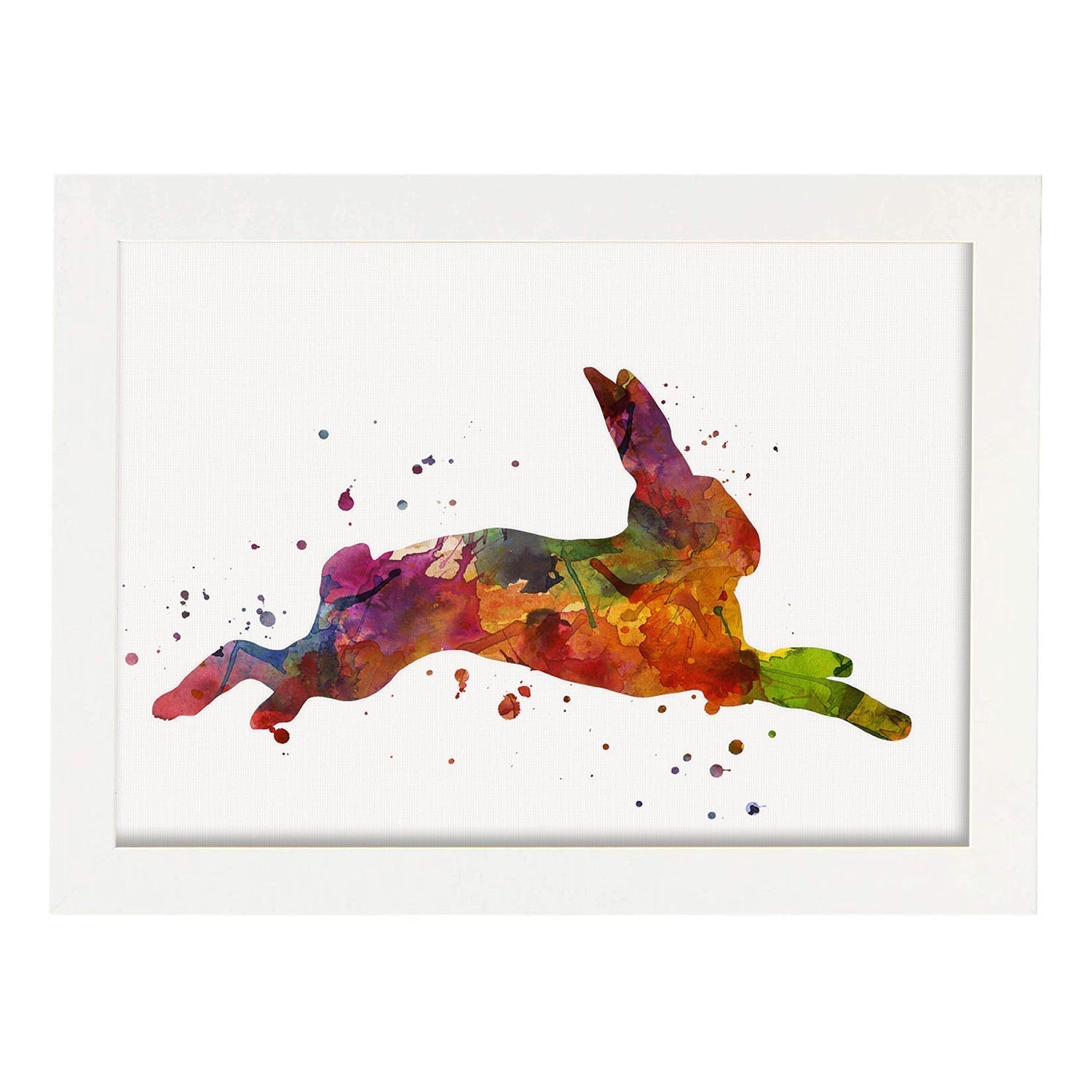 Rabbit In Stile Acquerello. Animali Di Animali Con Stile Ad Acquerello ...