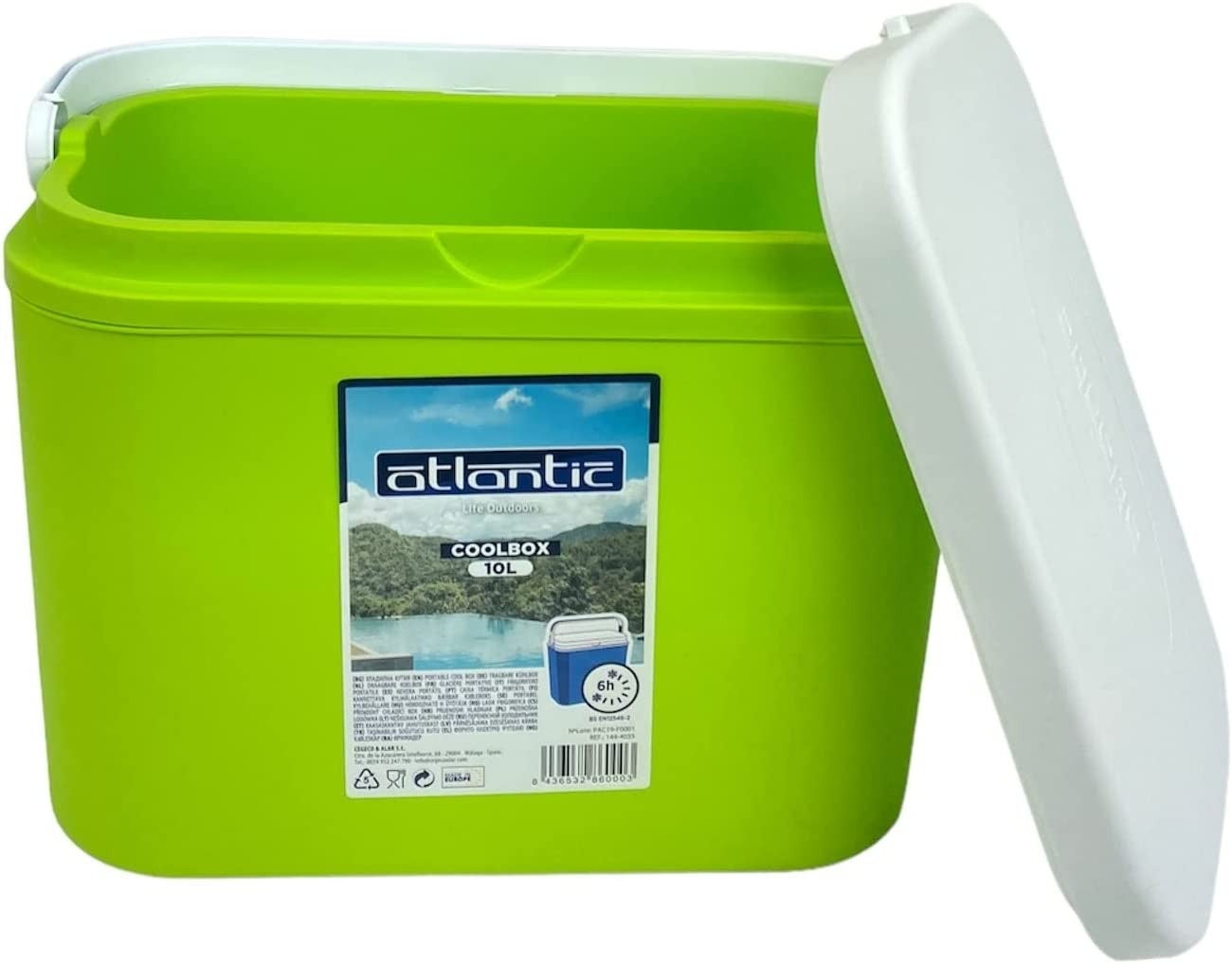 Nevera Portátil 10L litros para Camping, Playa, Acampada Atlantic ...