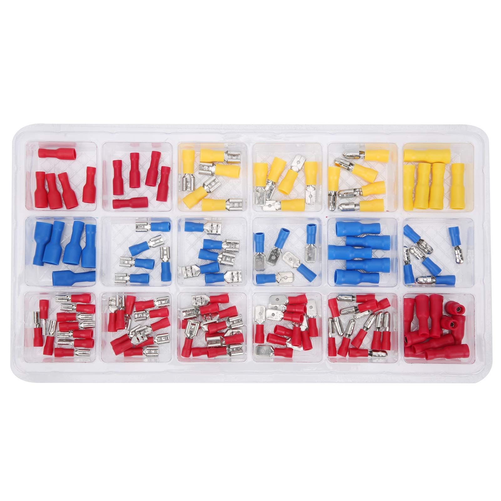 Kit de terminales de crimpado prensados en frío de 120 piezas, conector ...