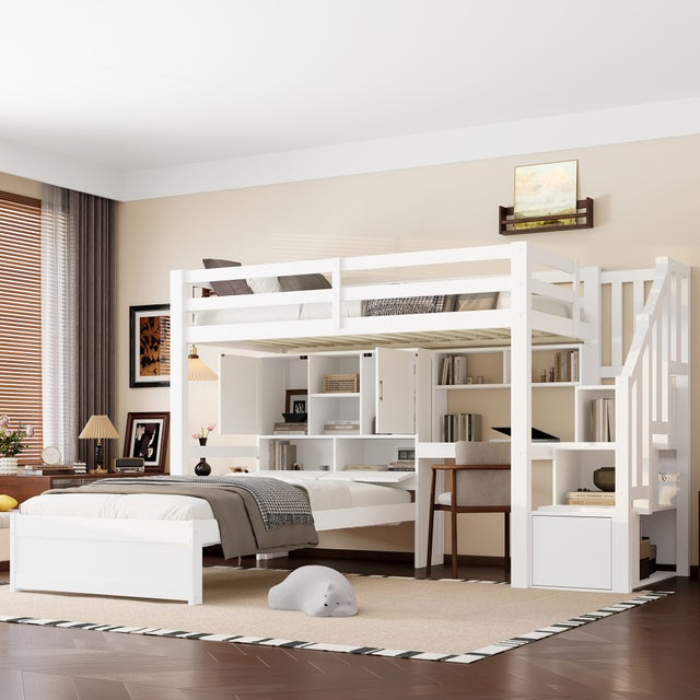 Lit mezzanine deux places au meilleur prix | Leroy Merlin