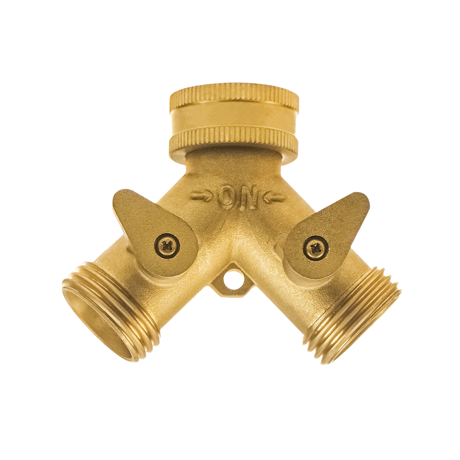 Distributeur de tuyau en laiton à 2 voies, adaptateur de connecteur de tuyau d'arrosage en ...