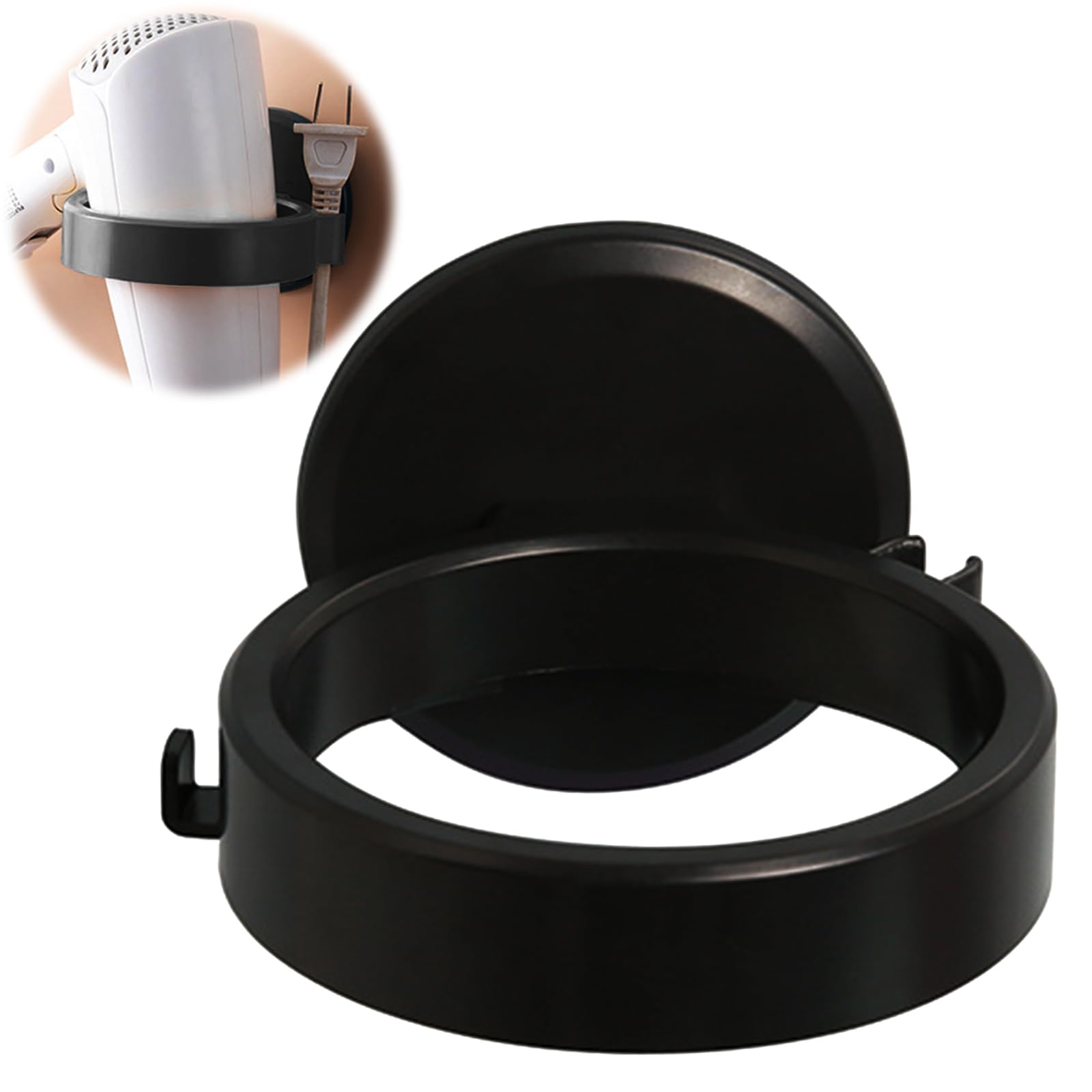 Support Seche Cheveux,Porte Seche Cheveux sans Percage,Porte Seche ...