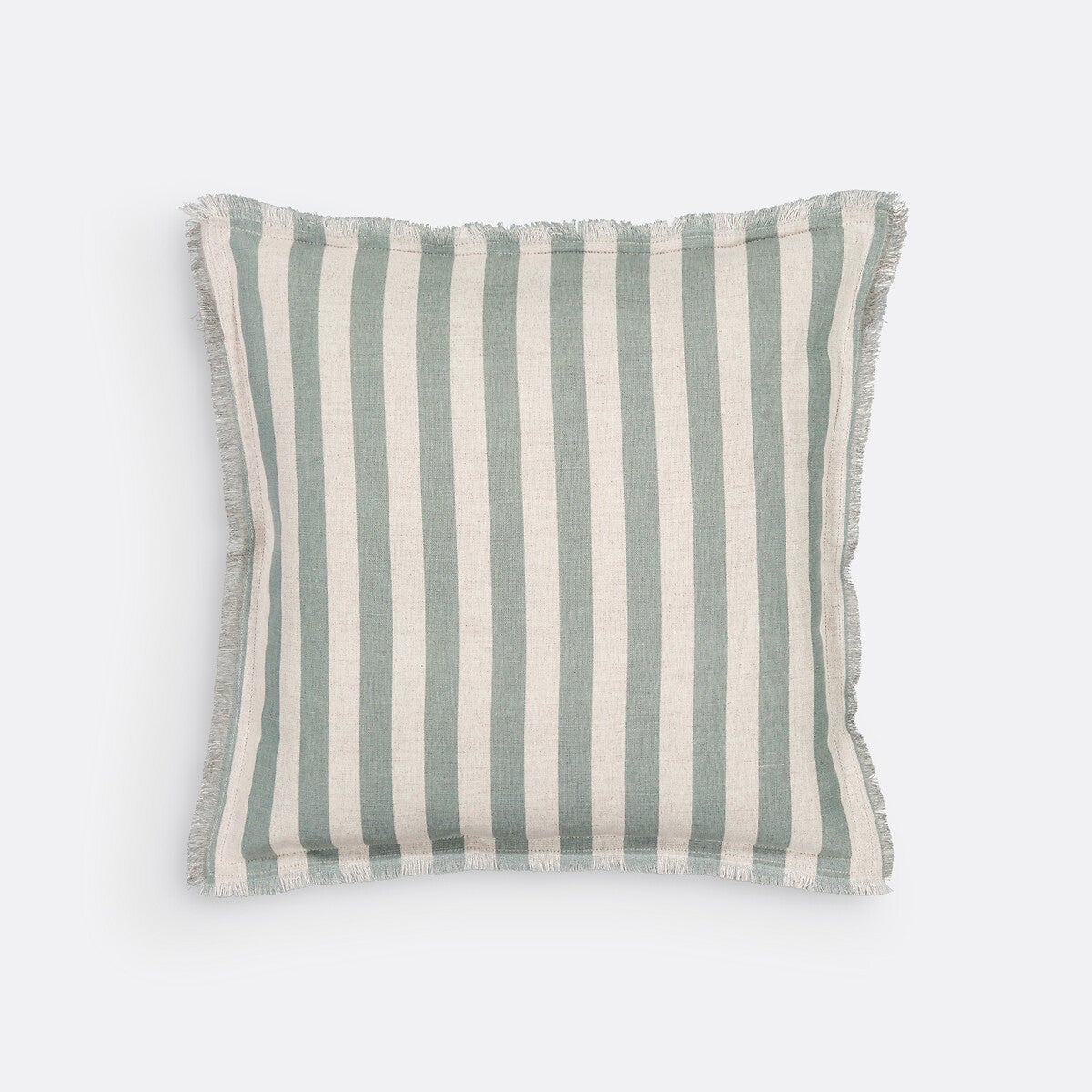 Housse de coussin 40x40 cm lin/coton, Octavine - Naturel/gris - 40 x 40 ...