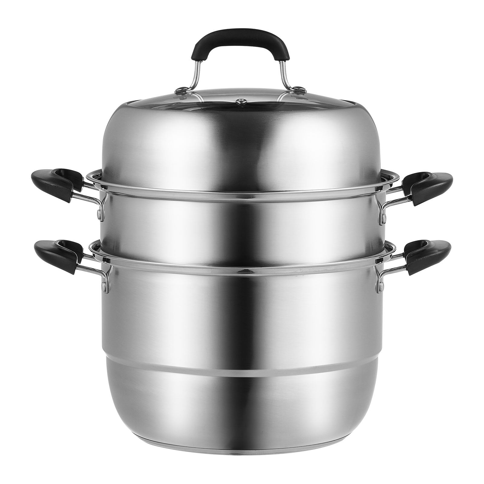 Marmite à vapeur SucceBuy 3 niveaux 11" / 28 cm, ensemble cuisson inox ...