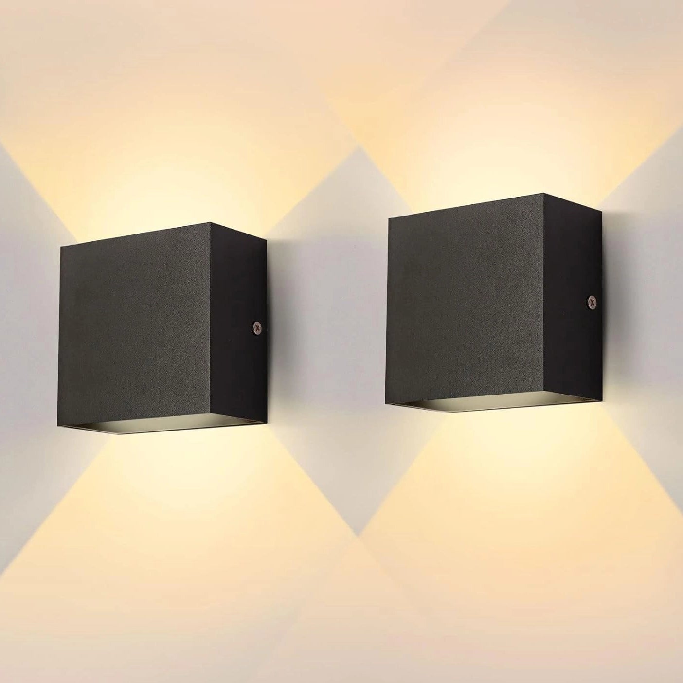Paquete de 10 luces de pared para interiores, modernas luces de pared ...