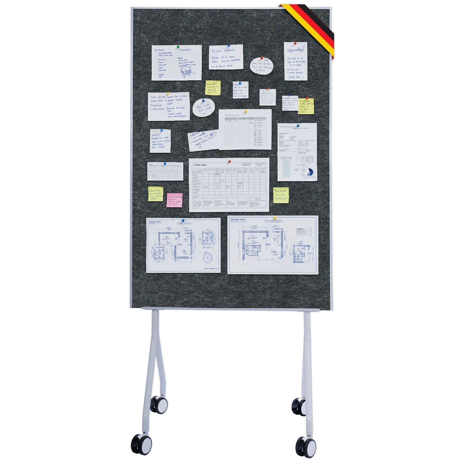 Tableau de présentation mobile Giant Tableau feutre double face 80 x ...