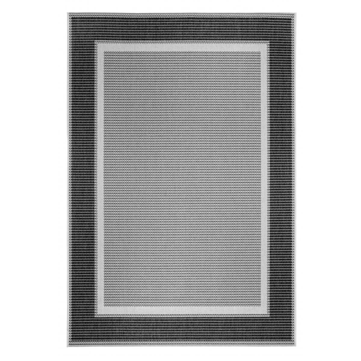 Alfombra de comedor 200x290 tejido rectángulo gris patrón simple GRATIS ...