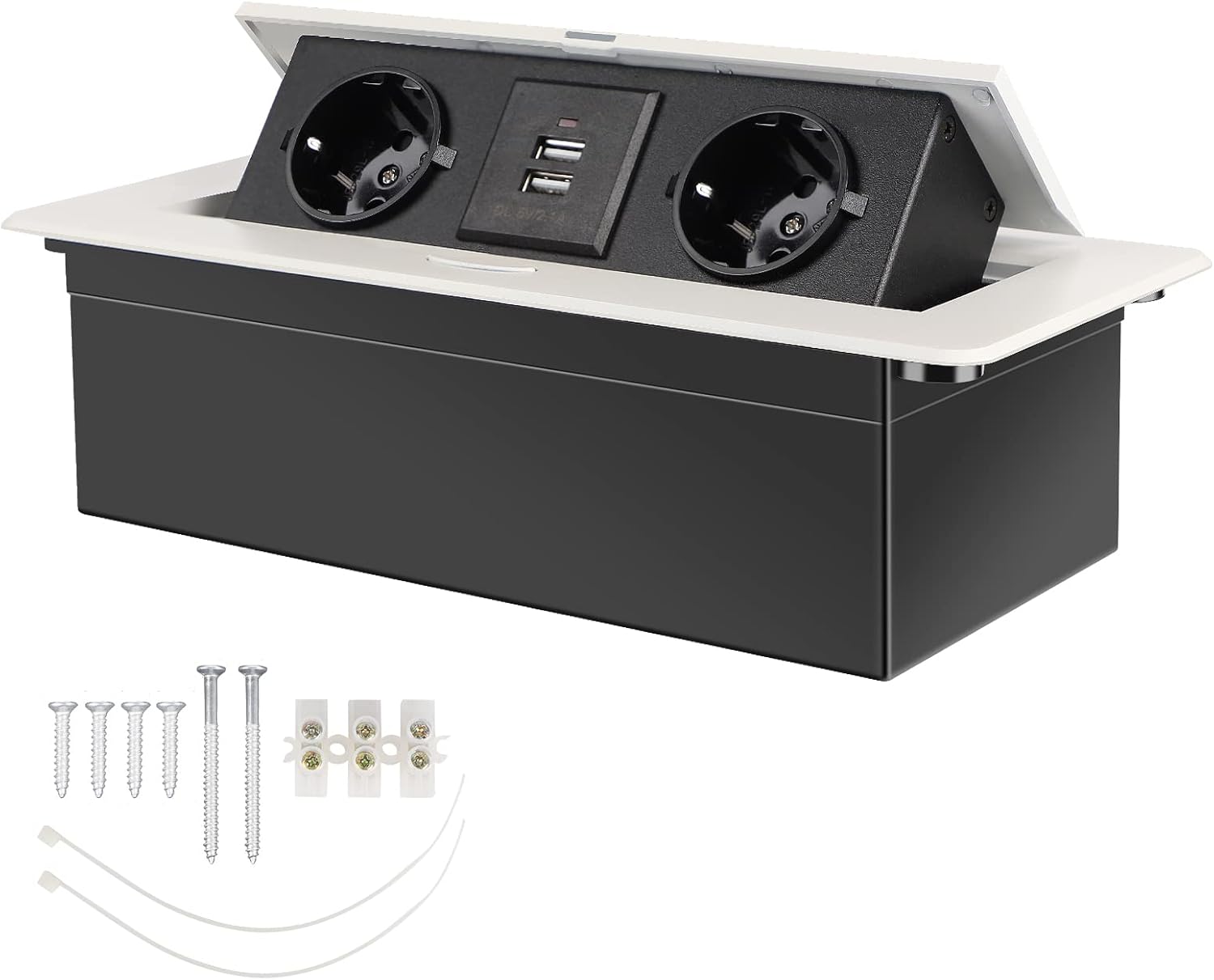 Multiprise de table USB, multiprise rétractable à encastrer dans la ...