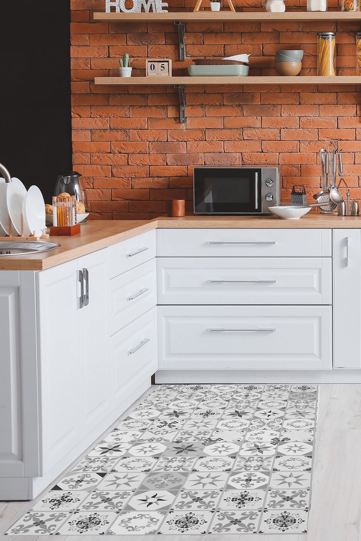 Papier peint Redbrick cm Rouge | Leroy Merlin