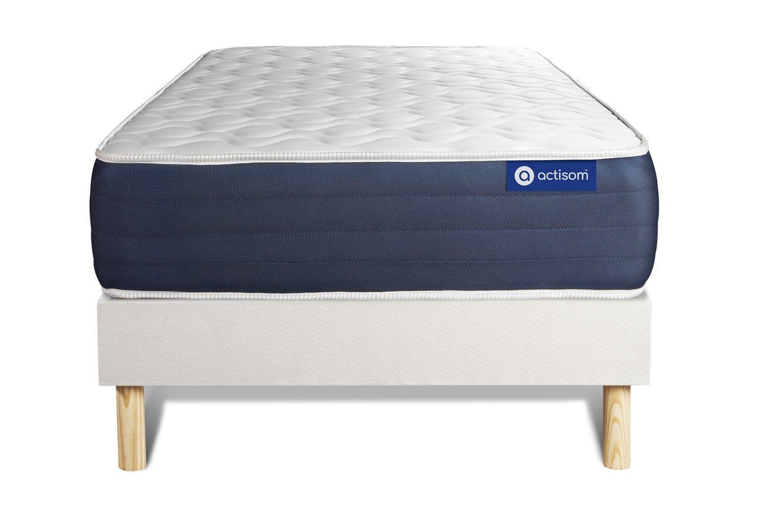 Ensemble matelas 80 x 190 cm Actimemo sleep - Mémoire de forme - Ep : 22 cm - Equilibré ...