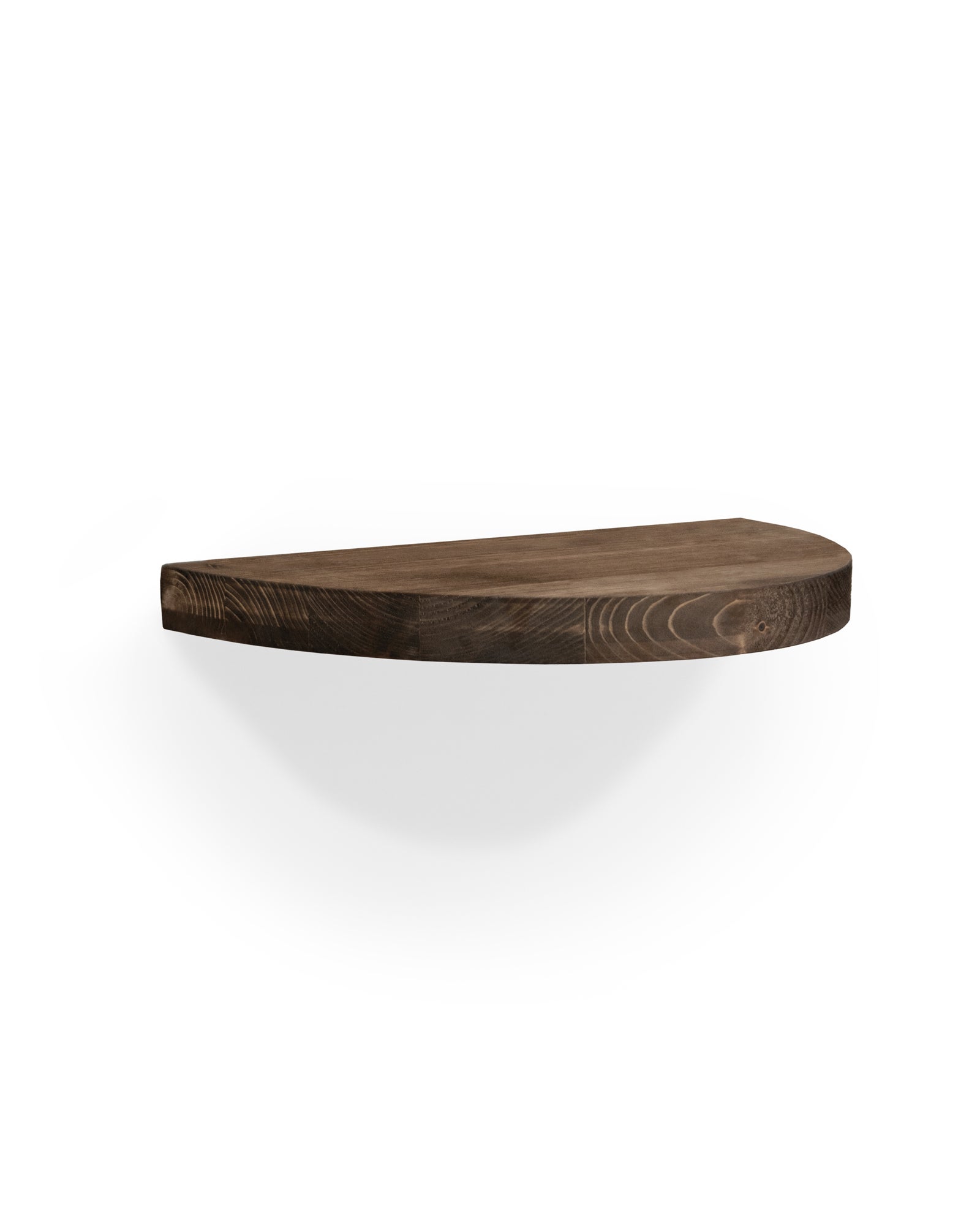 Table de chevet flottante en bois massif ton noyer 3,2x40cm | Leroy Merlin