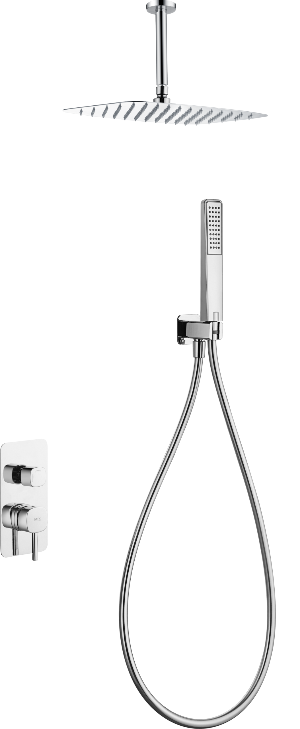 Conjunto ducha monomando empotrado Arezzo [ IMEX® ] | Leroy Merlin